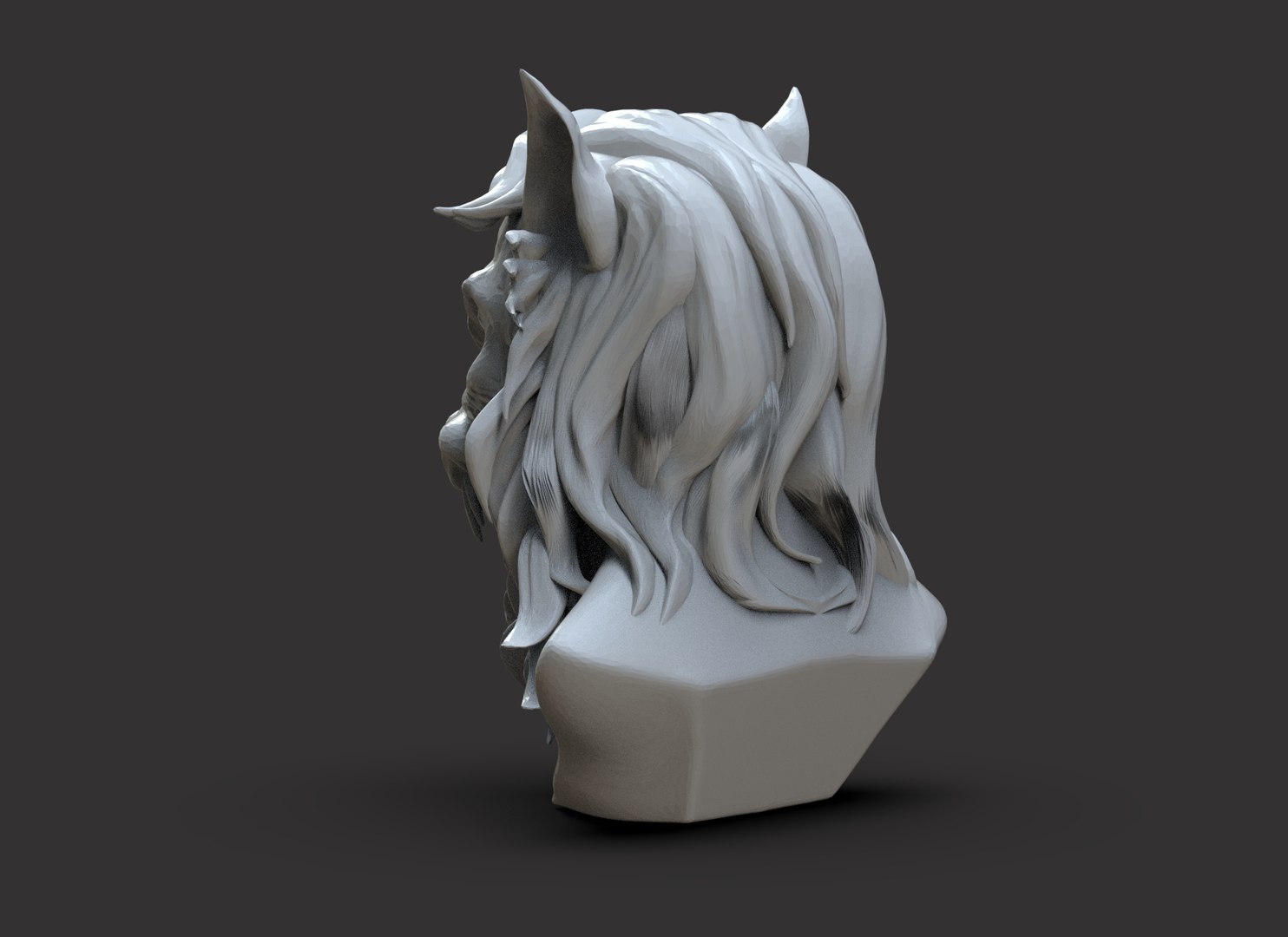 3D Wolfman Bust Model - TurboSquid 2192054