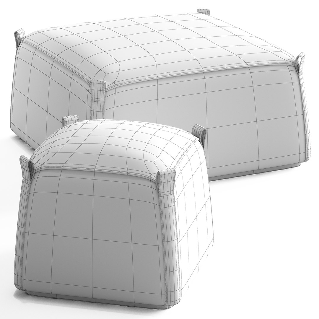 3D Ulivi Manon Pouf Model - TurboSquid 2183089