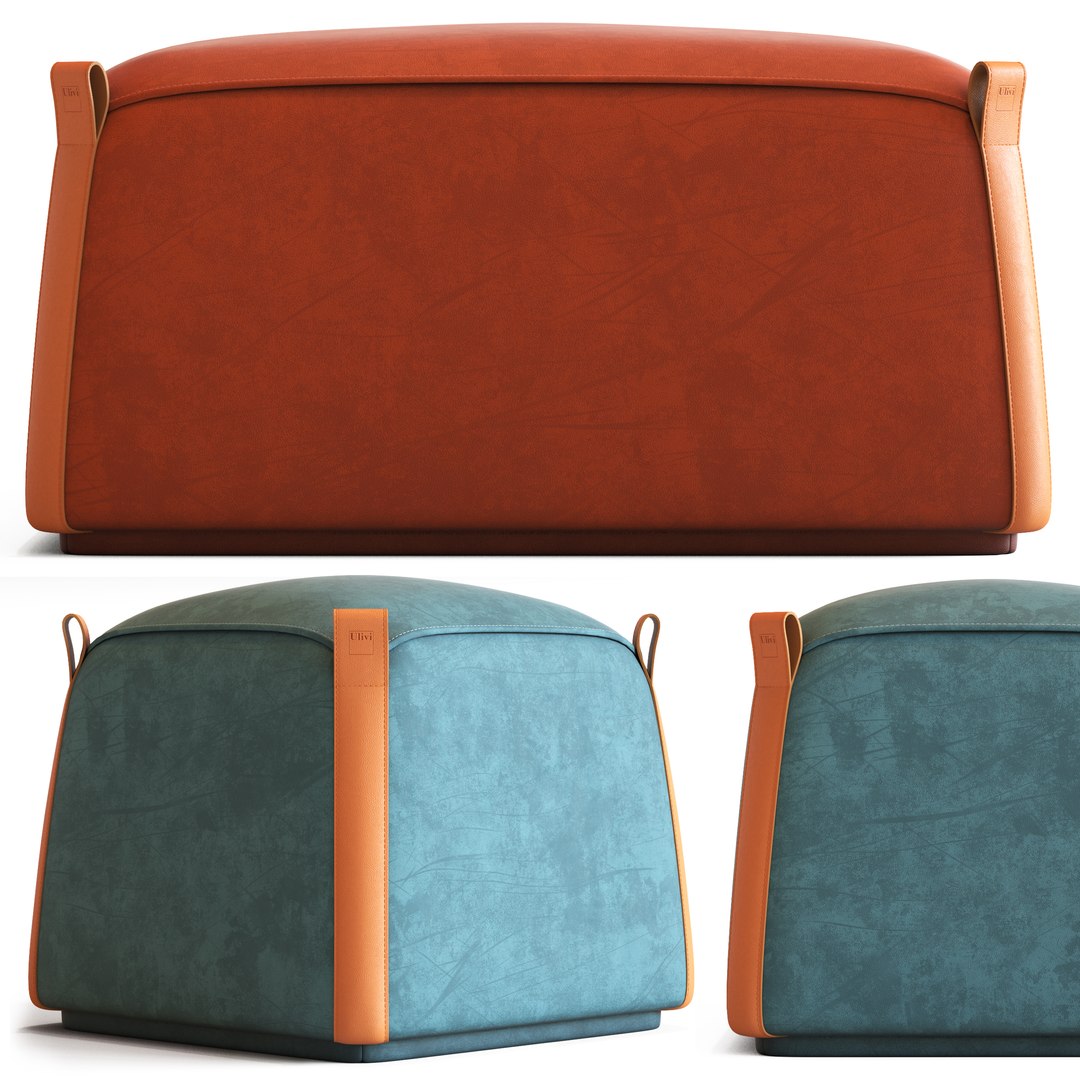 3D Ulivi Manon Pouf Model - TurboSquid 2183089
