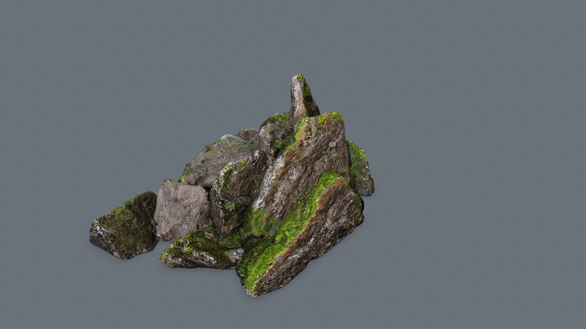 3D Forest Rocks Model - TurboSquid 2194218