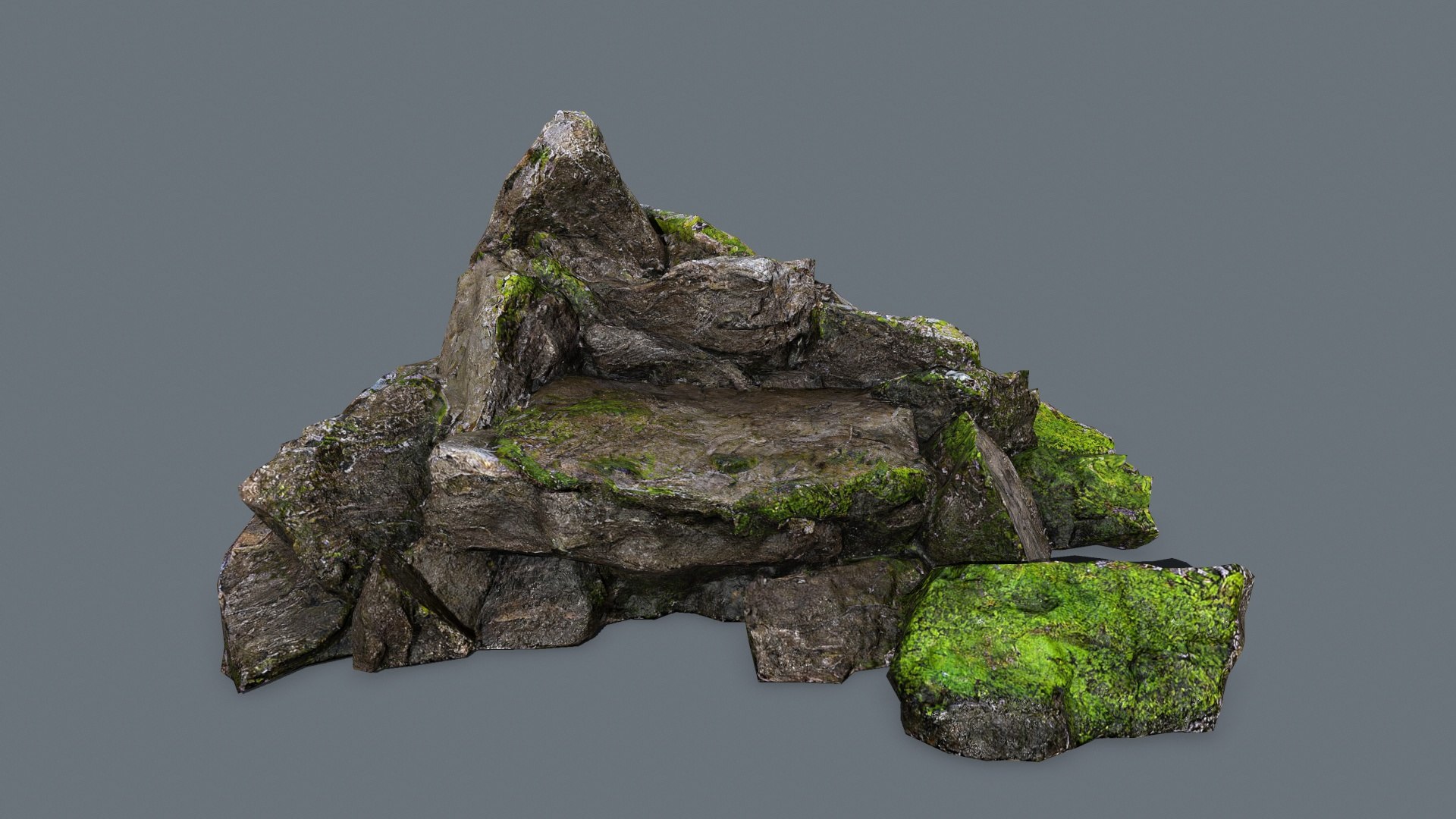 3D Forest Rocks Model - TurboSquid 2194218