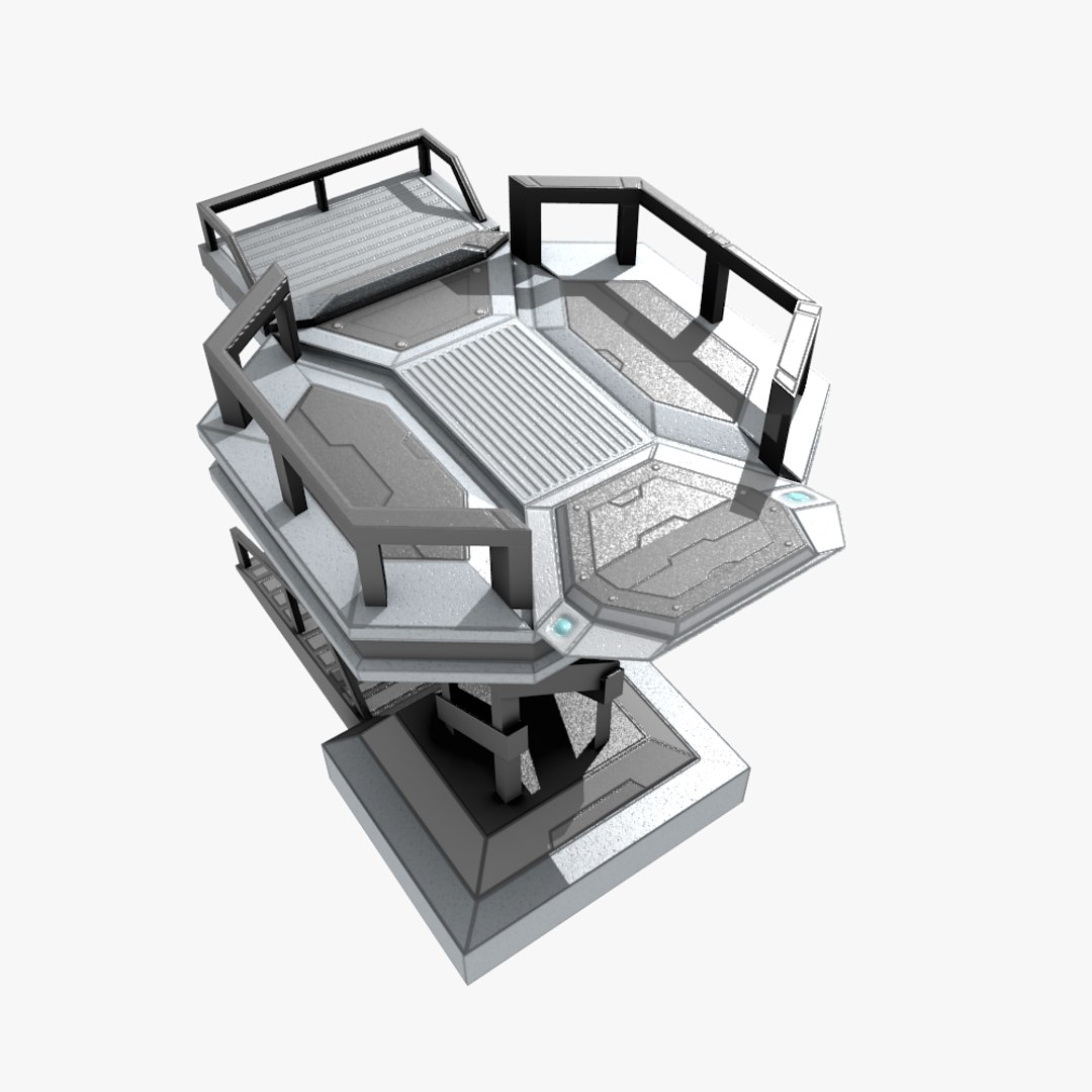 Landing spaceship base 3D - TurboSquid 1411018