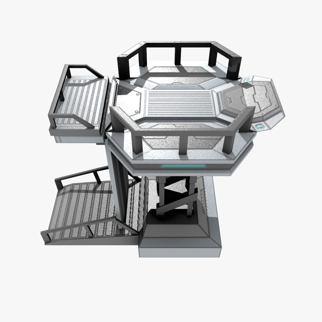 Landing spaceship base 3D - TurboSquid 1411018
