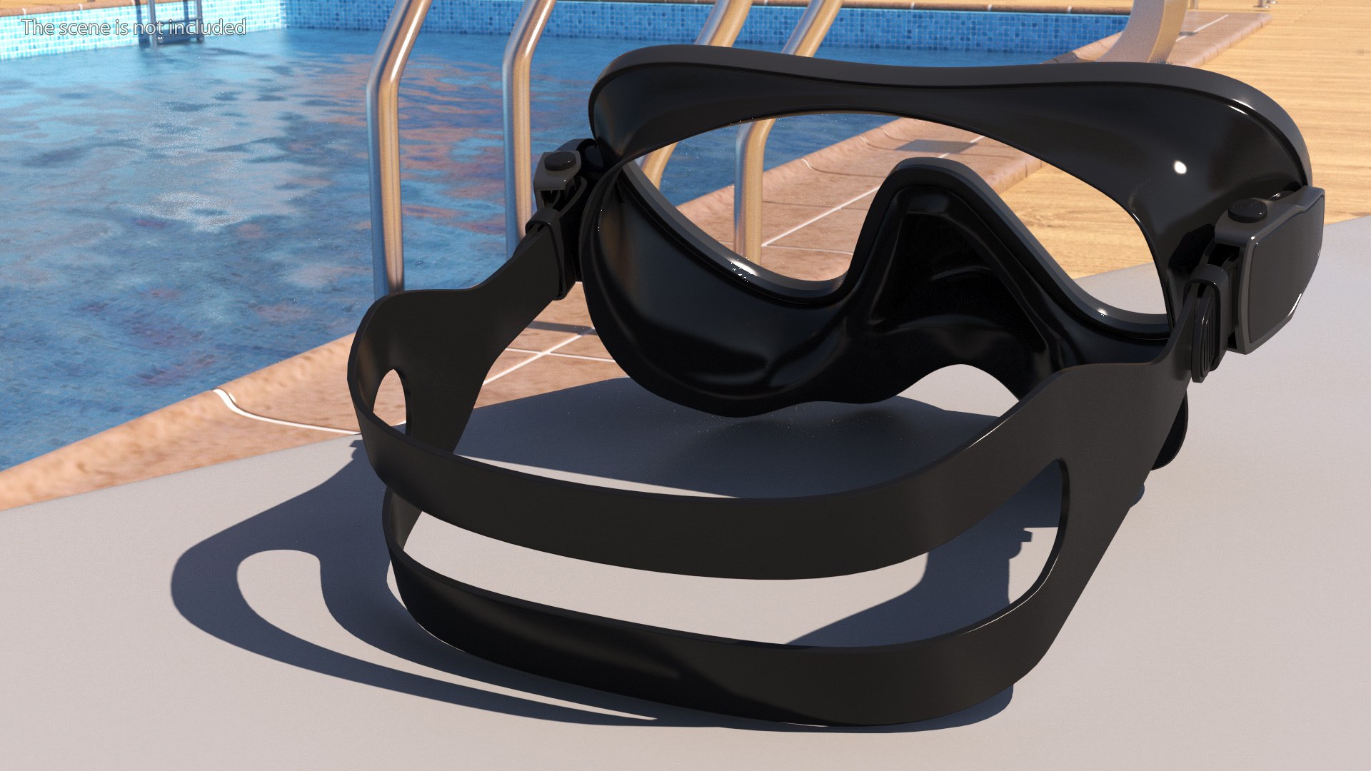 3D Scuba Goggles And Snorkeling Mask Tube - TurboSquid 2131656