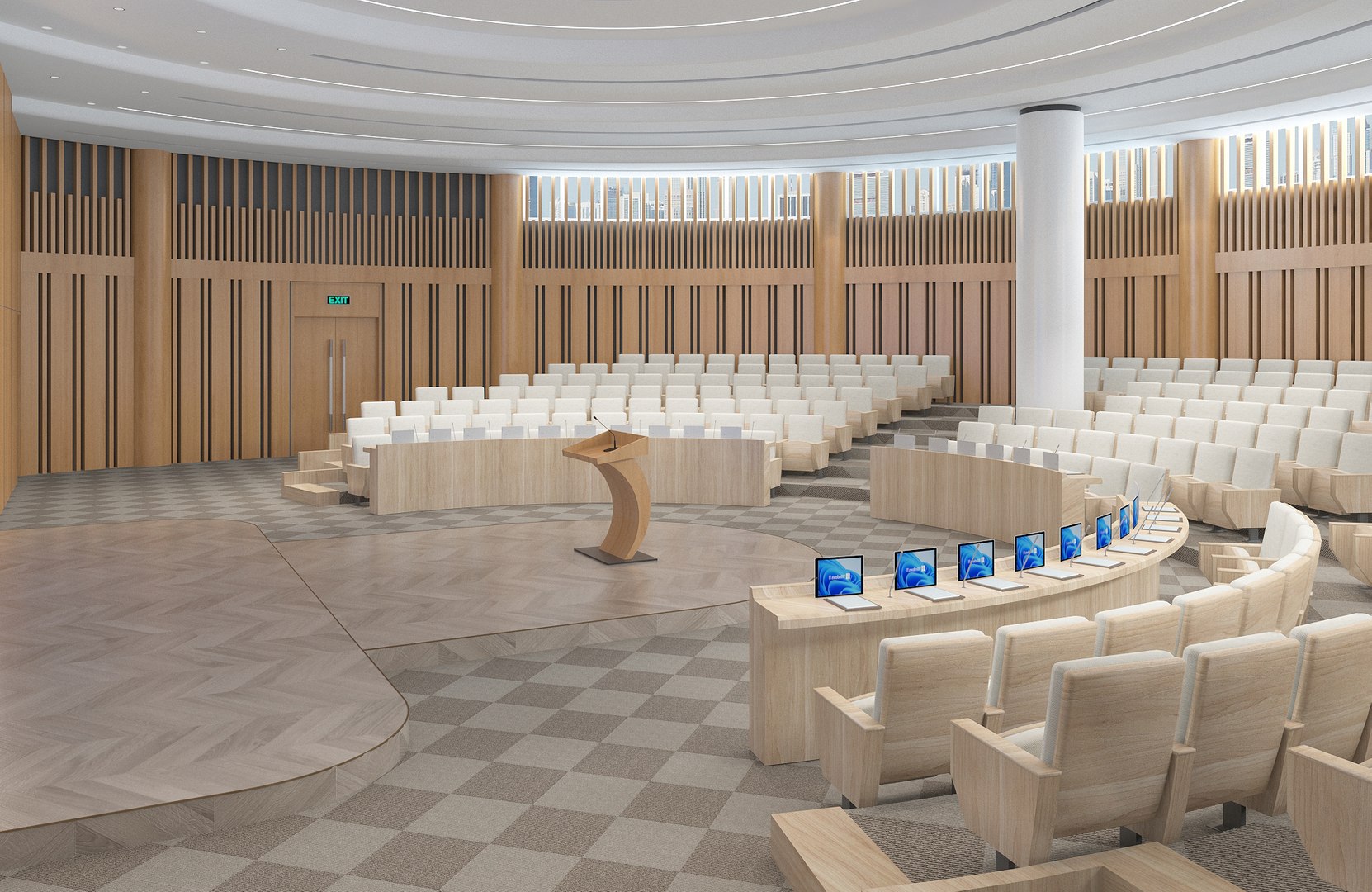 Conference Hall Auditorium 03 3D Model - TurboSquid 2253412