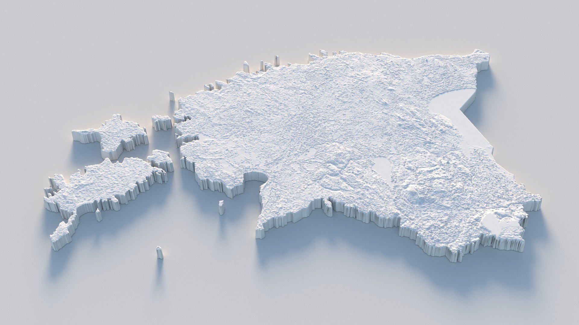 3D Estonia Eesti Terrain Map Model - TurboSquid 2336034