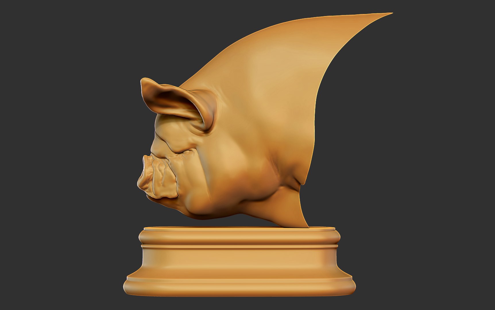 Middle White Pig Head 3D Model - TurboSquid 1973781