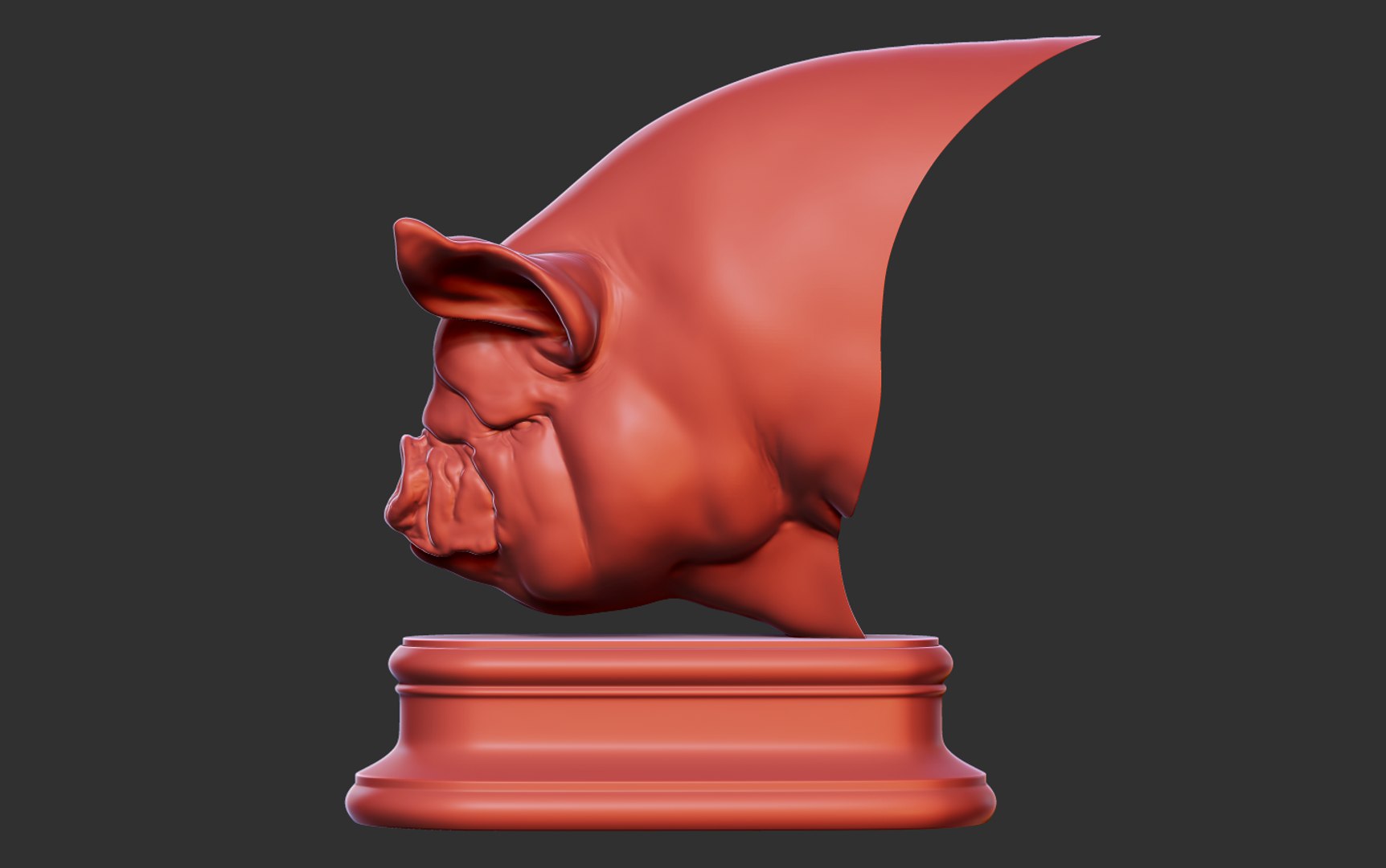 Middle White Pig Head 3D Model - TurboSquid 1973781