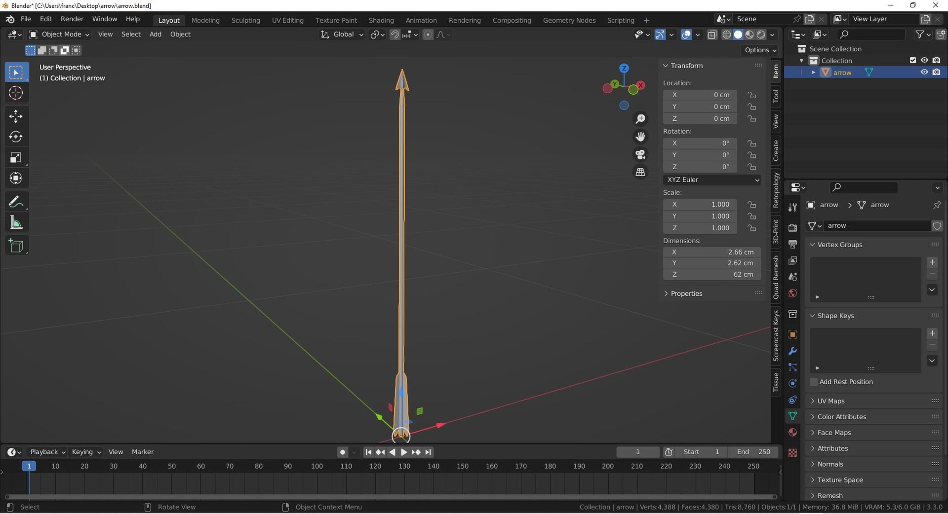 Arrow 3D model - TurboSquid 2063773