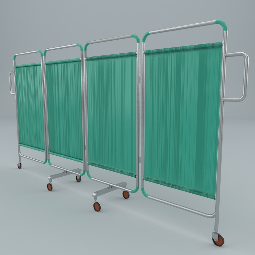 Hospital Curtain 3D Model - TurboSquid 1641963