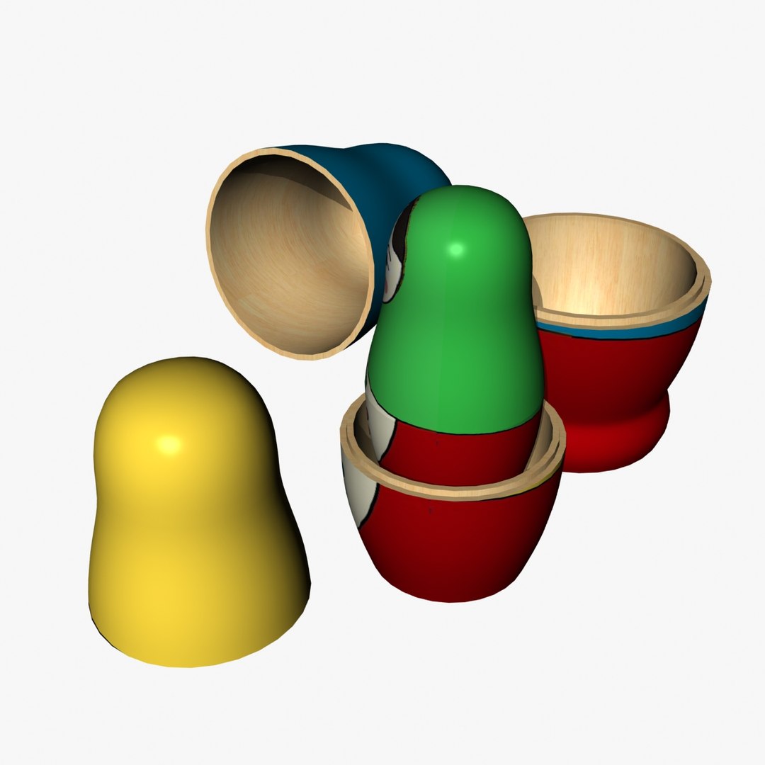 3d Model Russian Nested Dolls