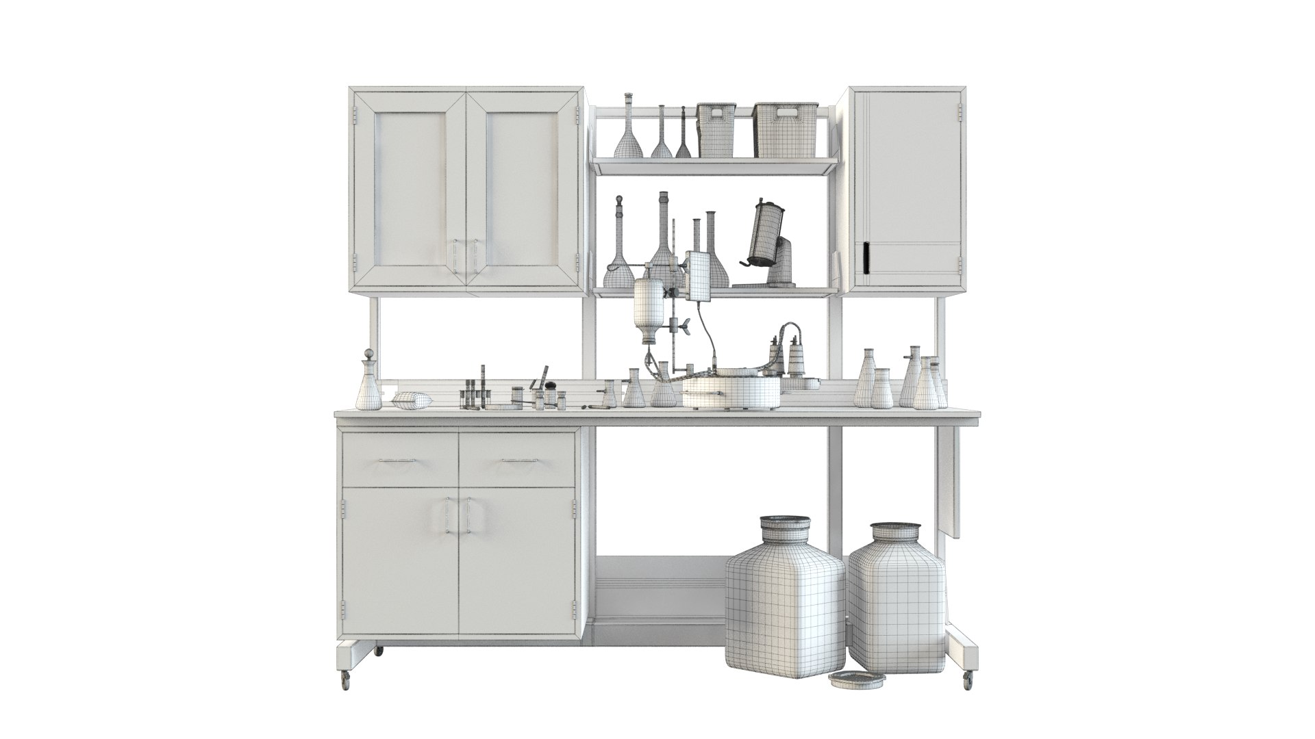 Big Lab Workbench Model - TurboSquid 1765151