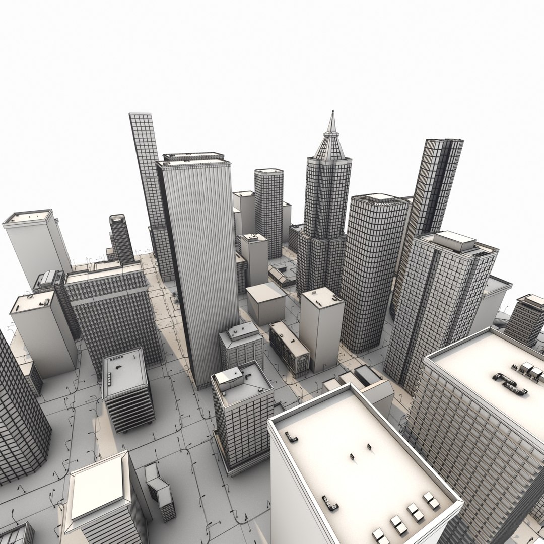 City skyscrapers buildings model - TurboSquid 1304112