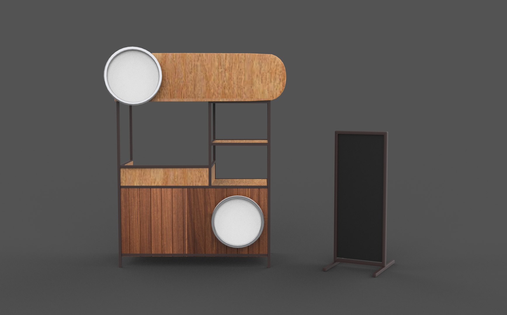 3D Street Food Stand 3D Model Model - TurboSquid 2331959