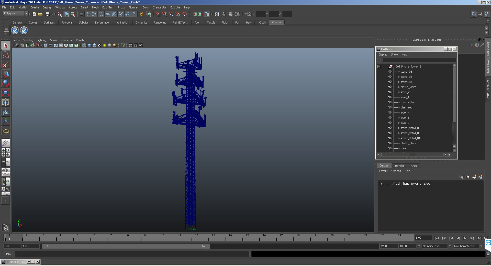 Cell Phone Tower 2 3D Model - TurboSquid 1408783