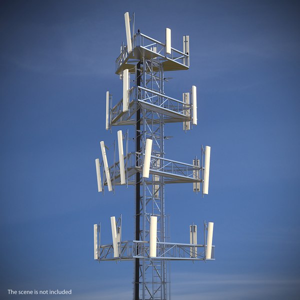 Cell phone tower 2 3D model - TurboSquid 1408783