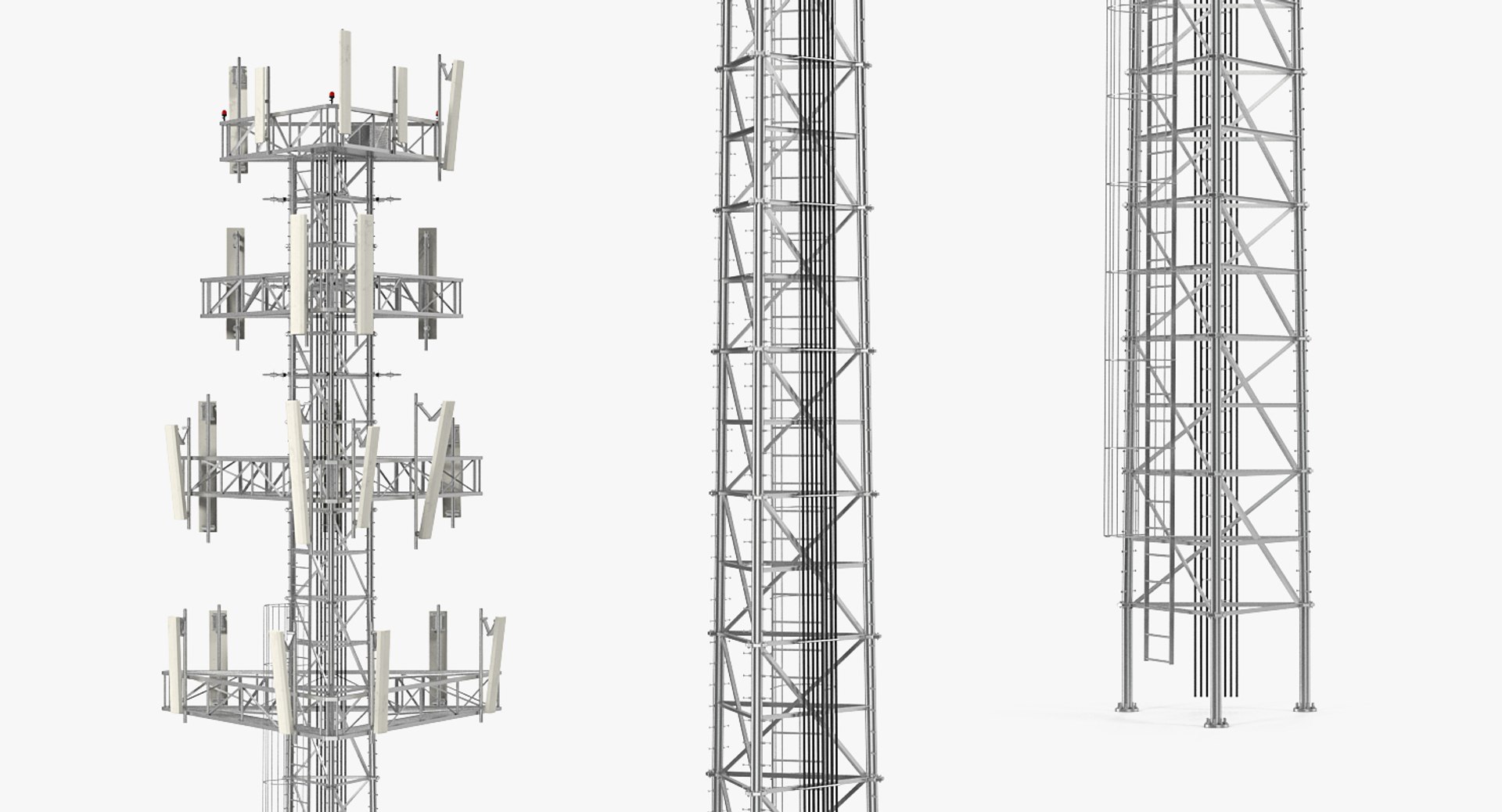 Cell Phone Tower 2 3D Model - TurboSquid 1408783