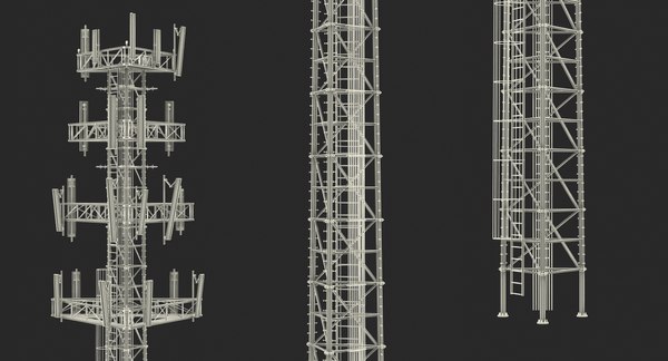 Cell phone tower 2 3D model - TurboSquid 1408783