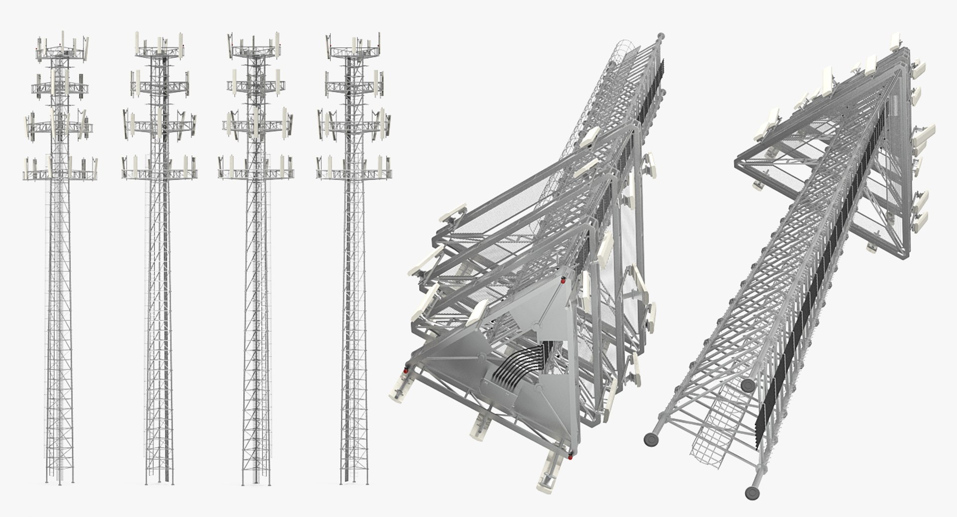 Cell Phone Tower 2 3D Model - TurboSquid 1408783
