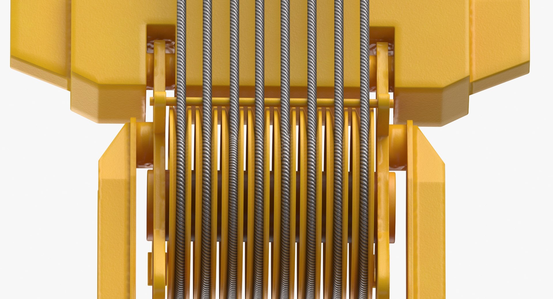 Crane spool connector yellow 3D model - TurboSquid 1684667