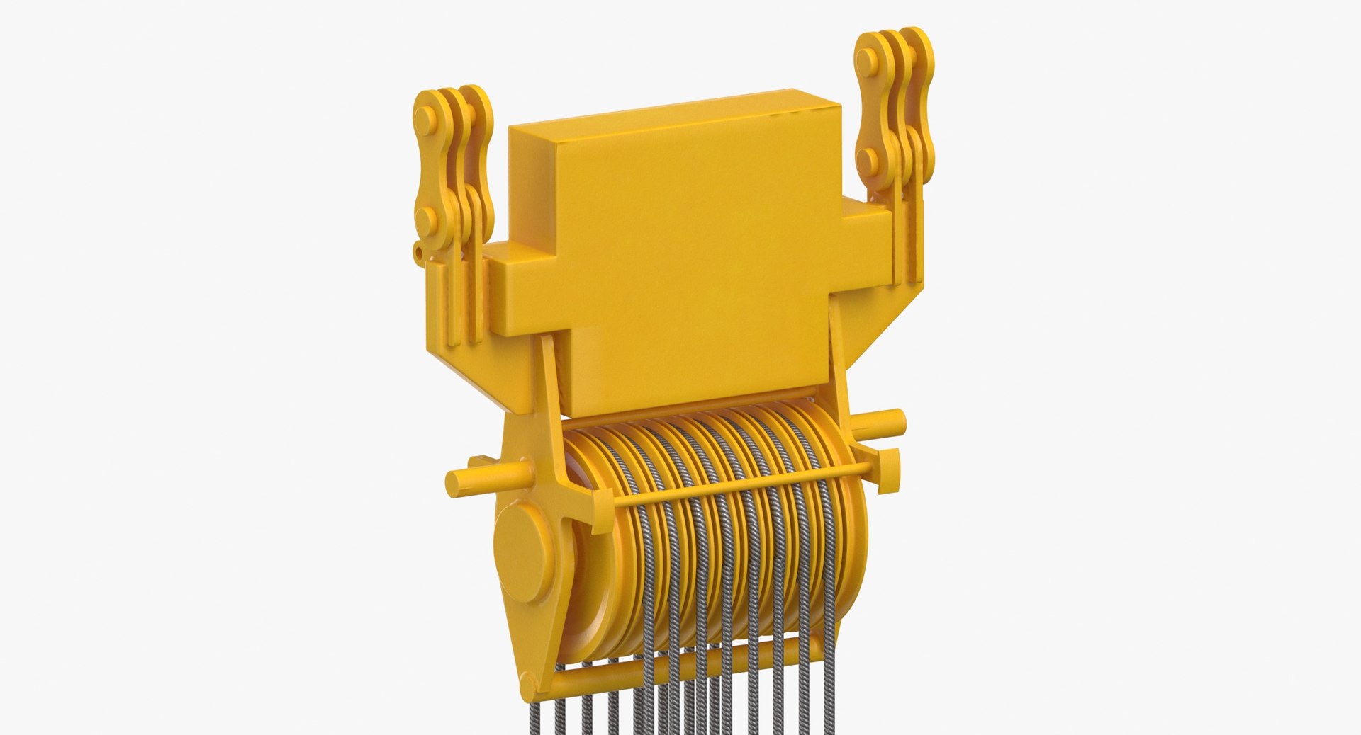 Crane spool connector yellow 3D model - TurboSquid 1684667