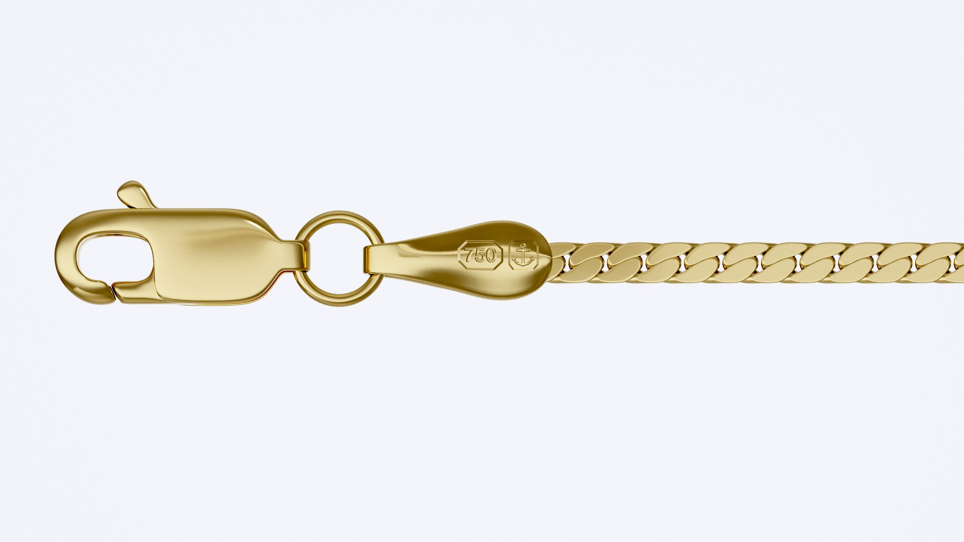 Parigina Faceted Chain CH013 3D Model - TurboSquid 1754980