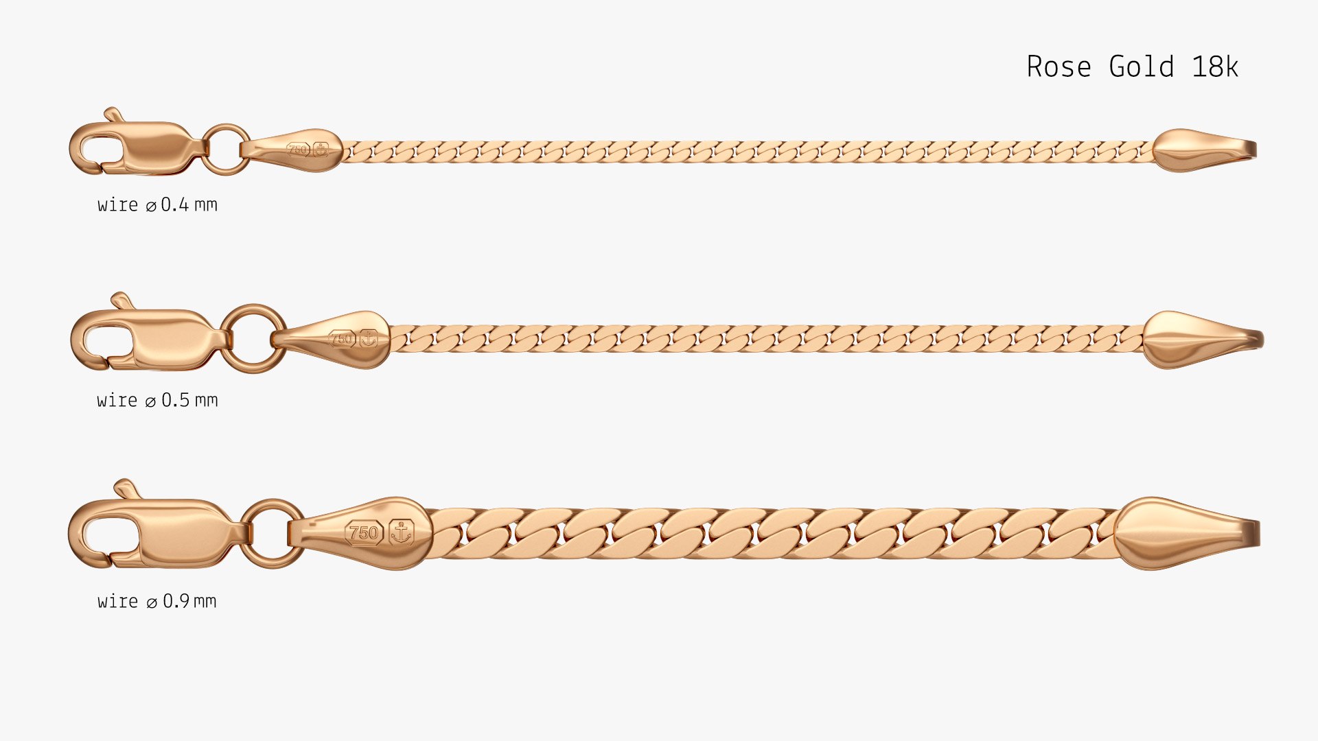 Parigina Faceted Chain CH013 3D Model - TurboSquid 1754980