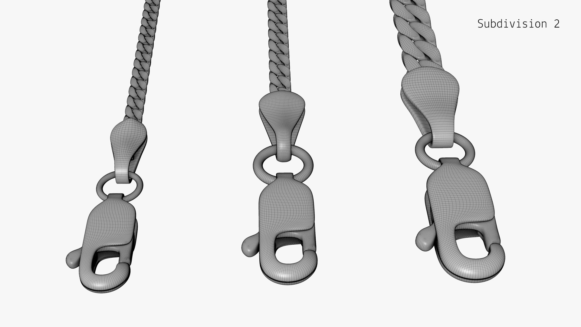 Parigina Faceted Chain CH013 3D Model - TurboSquid 1754980