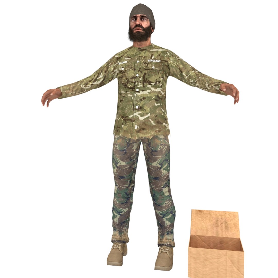 Beggar Man Model - TurboSquid 1319198