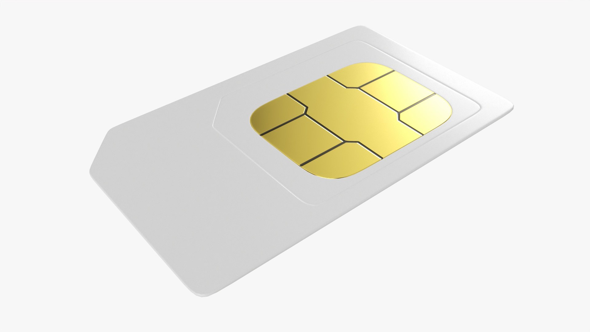 Card Mobile Sim 3D Model - TurboSquid 1697647