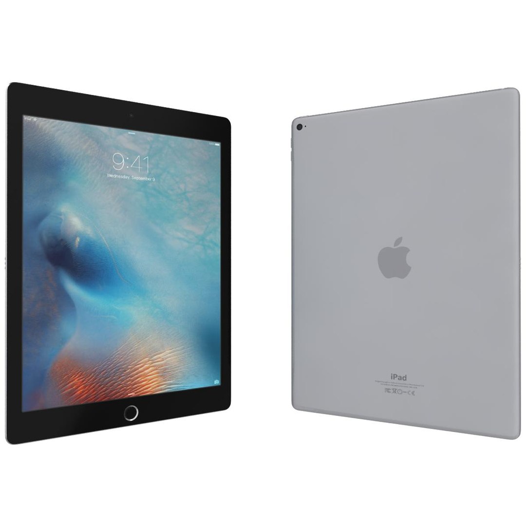 3d apple ipad pro colours model