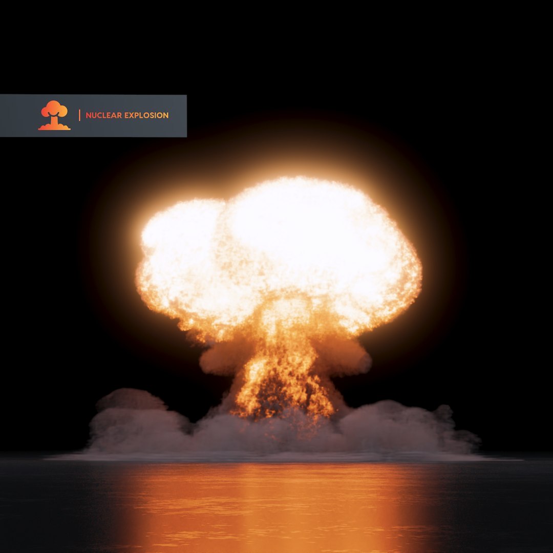 Big Nuclear Explosion 3D Model Model - TurboSquid 2012499