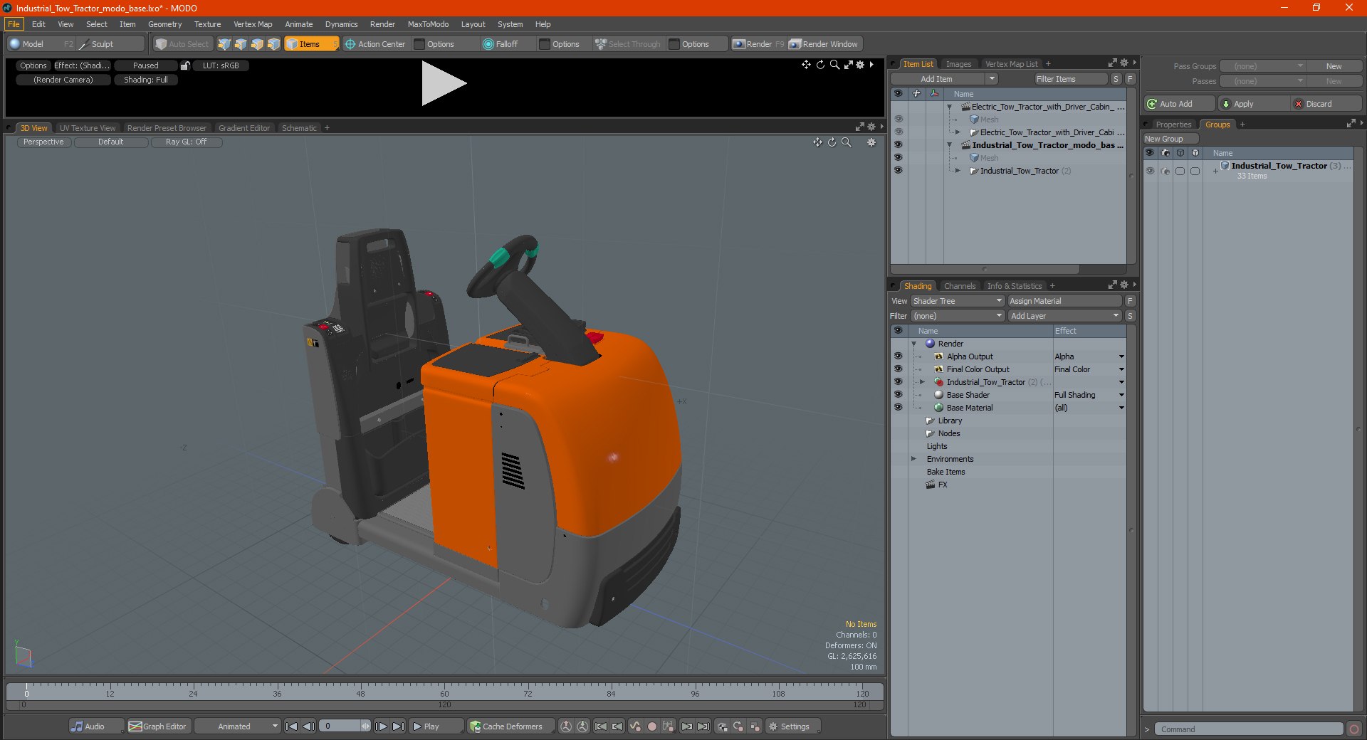3D Industrial Tow Tractor - TurboSquid 1874802