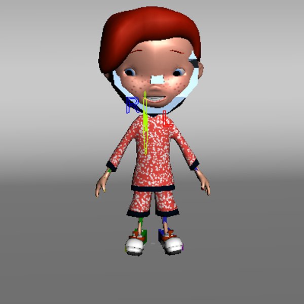 human kid boy 3d model