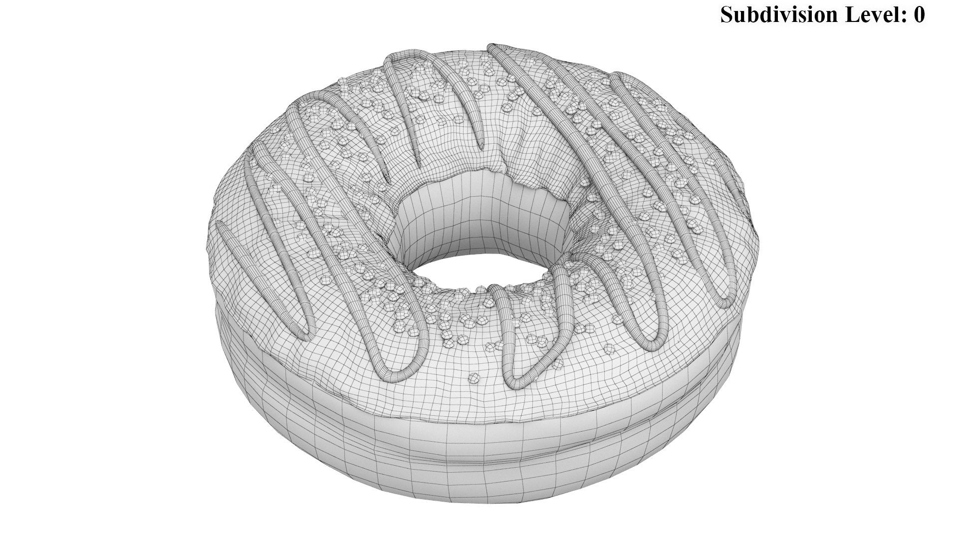 3D Detailed Donut 01 Model - TurboSquid 2217565