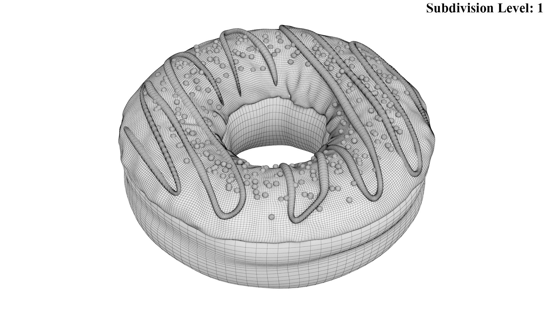 3D Detailed Donut 01 Model - TurboSquid 2217565