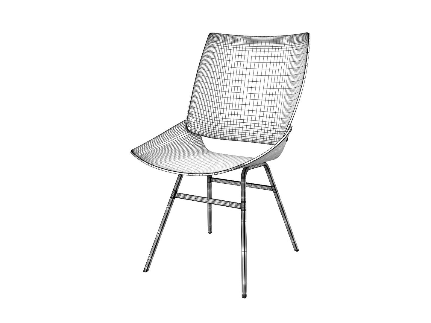 Shell Chair 3D Model - TurboSquid 1308677