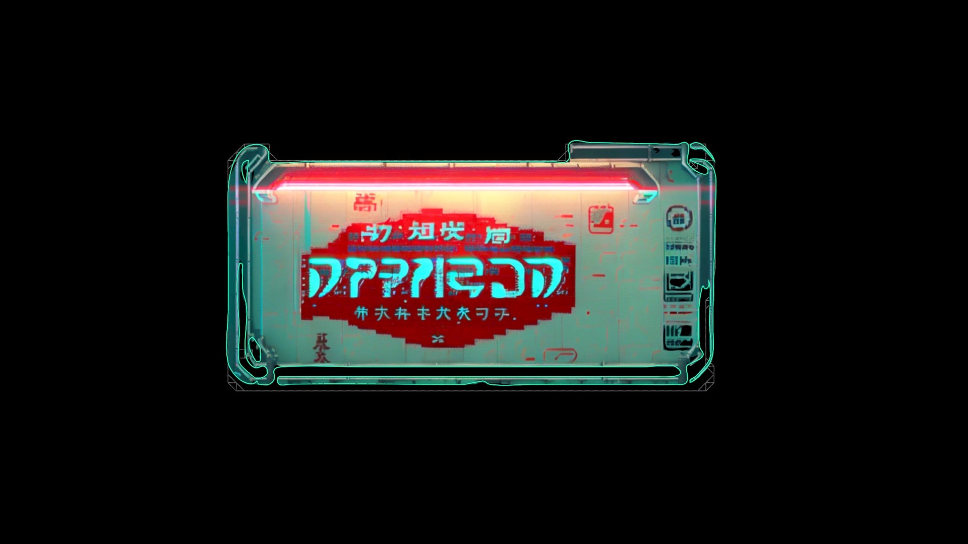 Sci-Fi Sci Fi Cyberpunk City Neon Ad Light Board Street 82 3D ...