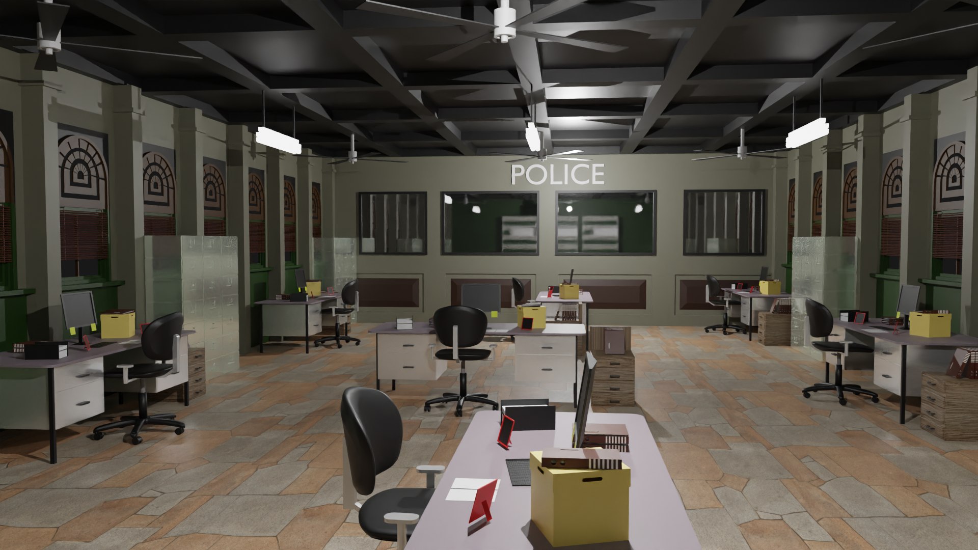 3D Model Police Station - TurboSquid 2158044