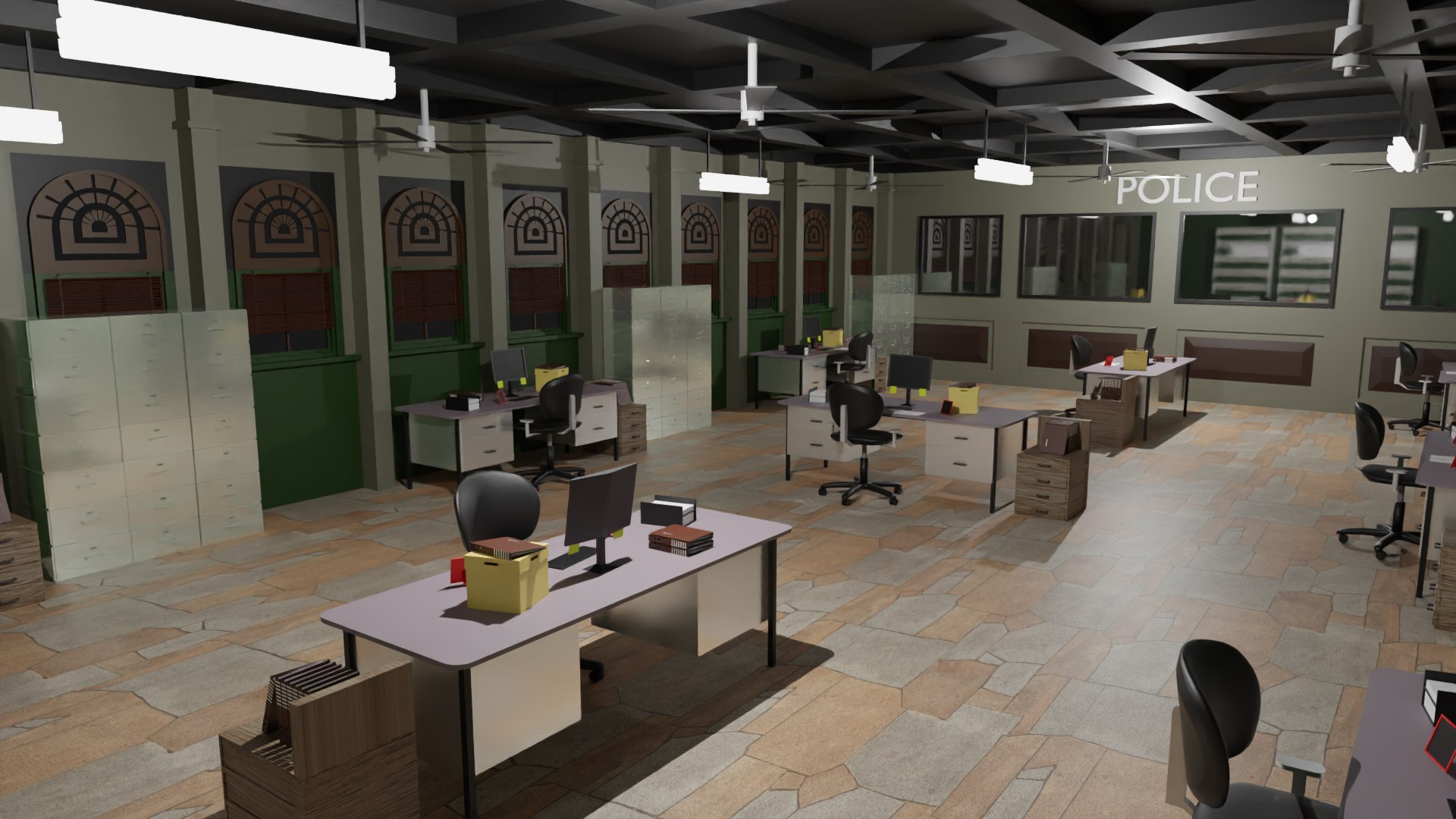 3D Model Police Station - TurboSquid 2158044