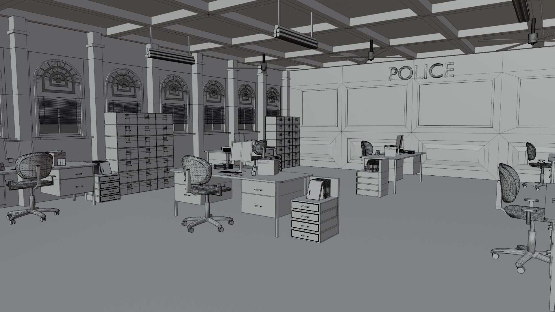3D Model Police Station - TurboSquid 2158044
