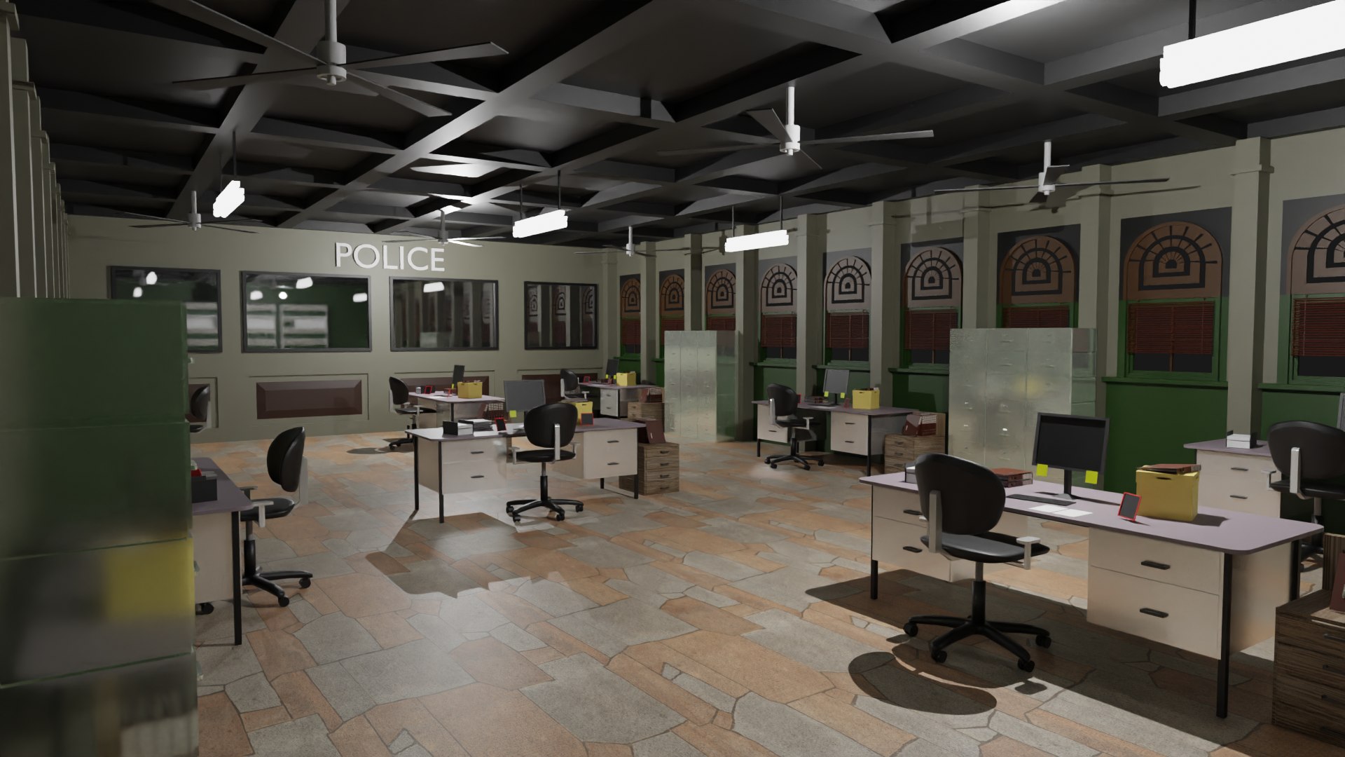 3D Model Police Station - TurboSquid 2158044