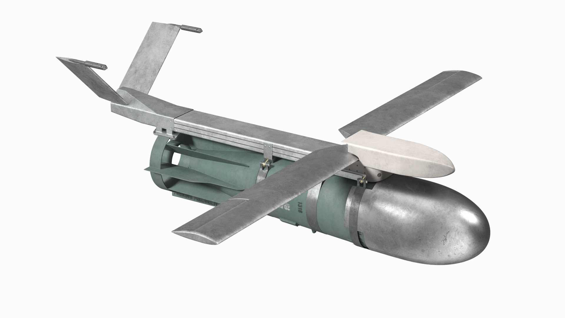 3D Model Russian FAB 1500 Air Bomb With UMPK - TurboSquid 2220865