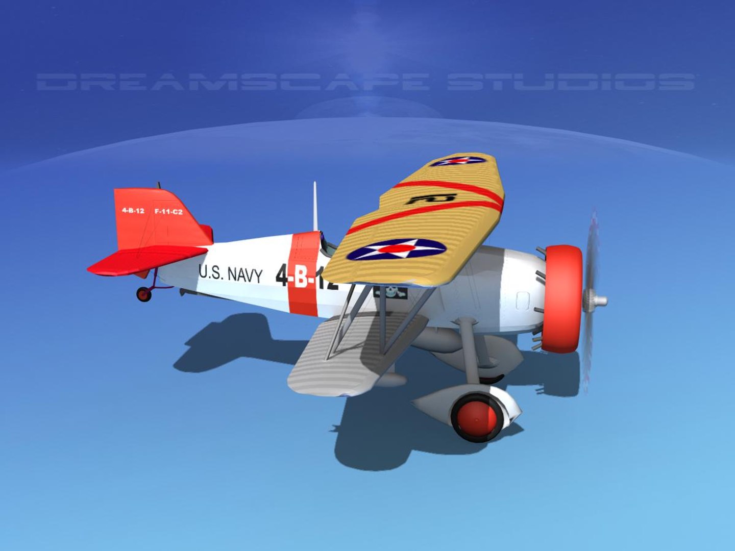 3d curtiss fighter navy goshawk