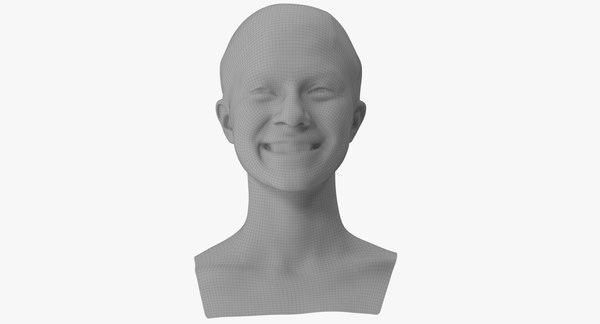 Penelope human head smile 3D model - TurboSquid 1697098