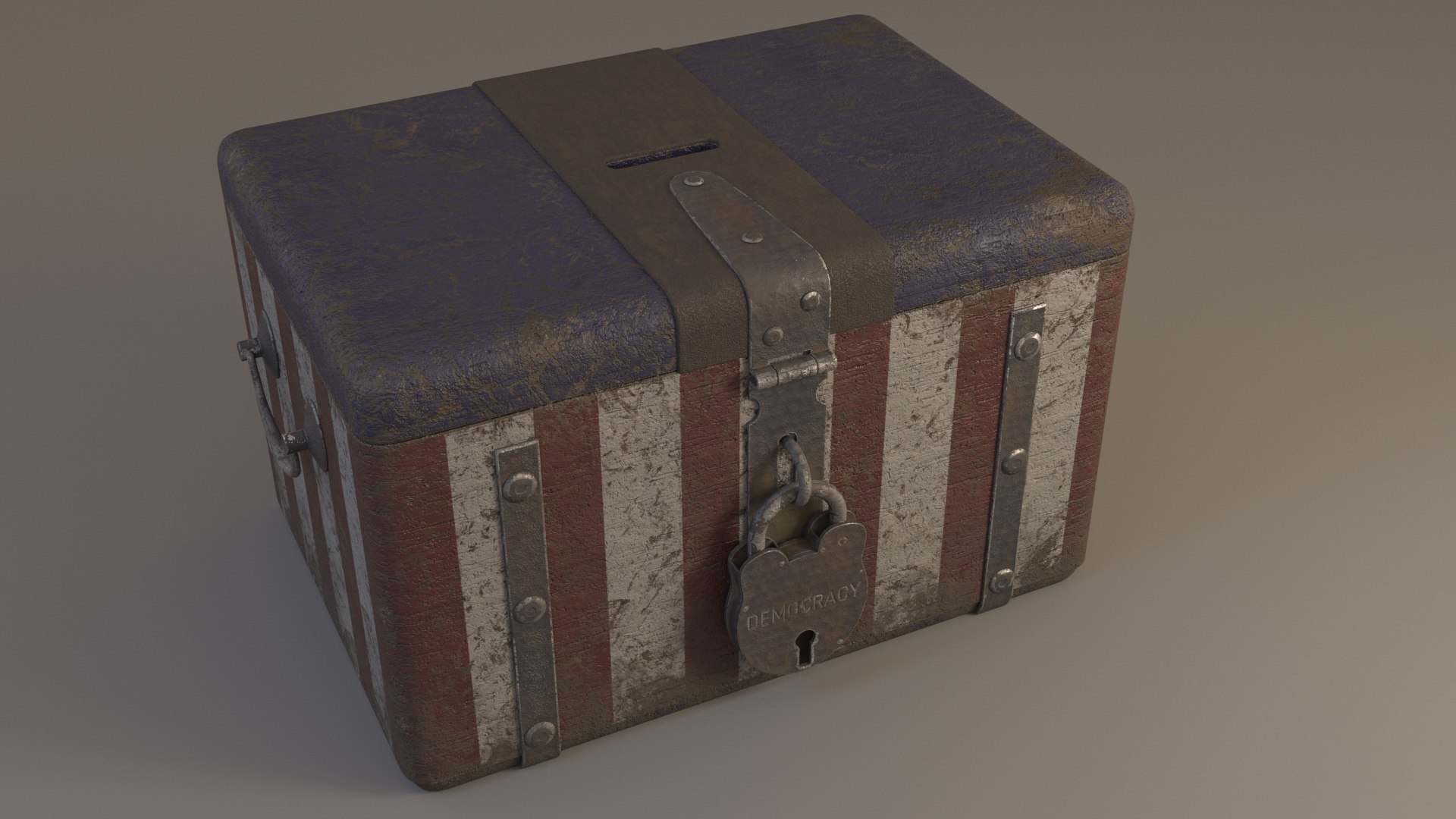 Vintage ballot box 3D - TurboSquid 1627480