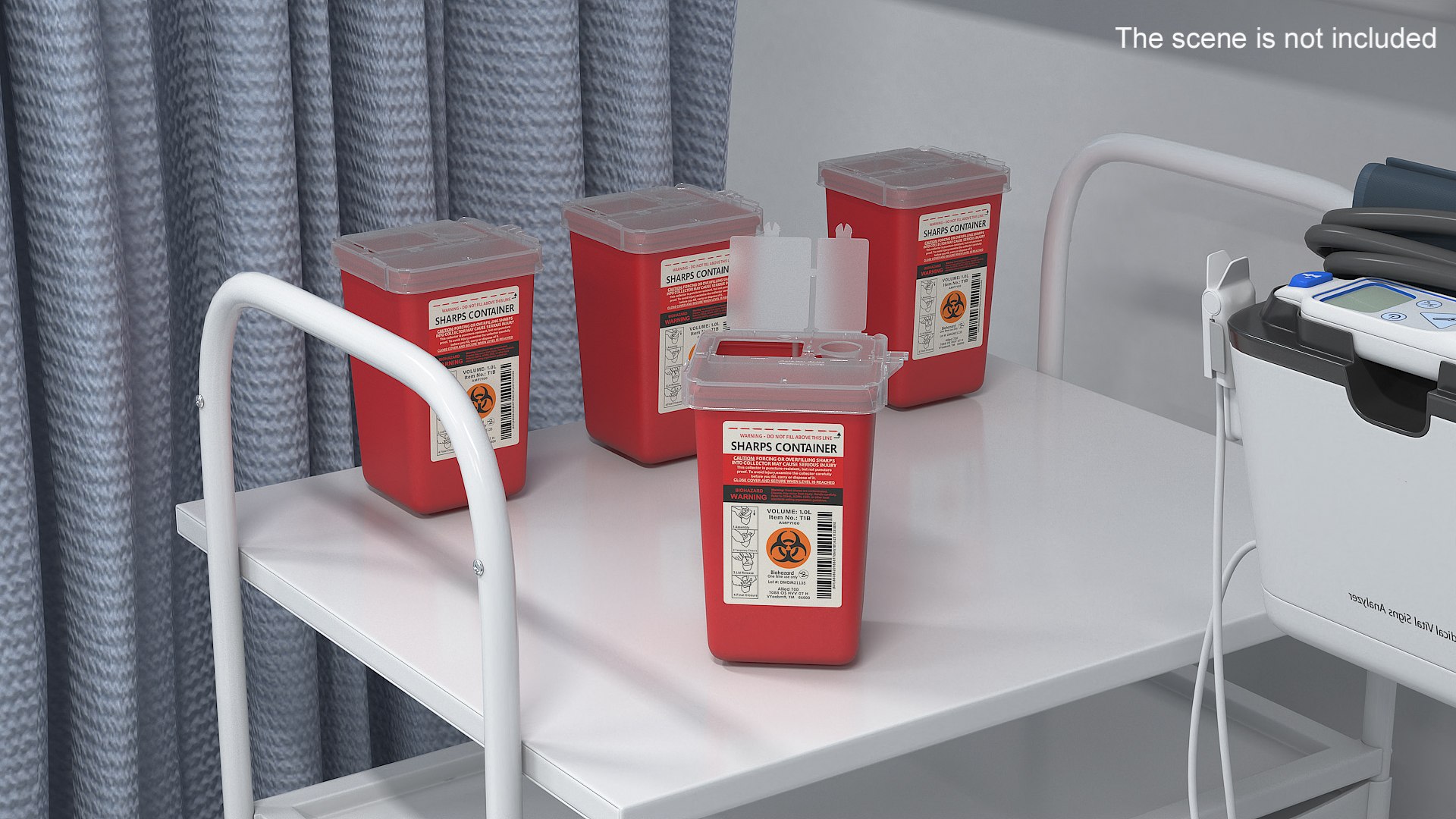 Laboratory Sharps Container Open 3D Model - TurboSquid 2322891