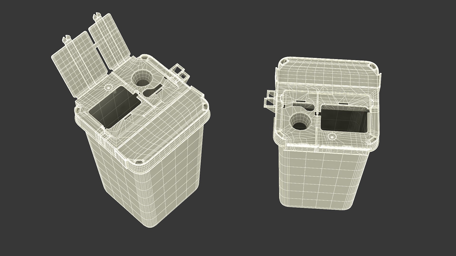 Laboratory Sharps Container Open 3D Model - TurboSquid 2322891