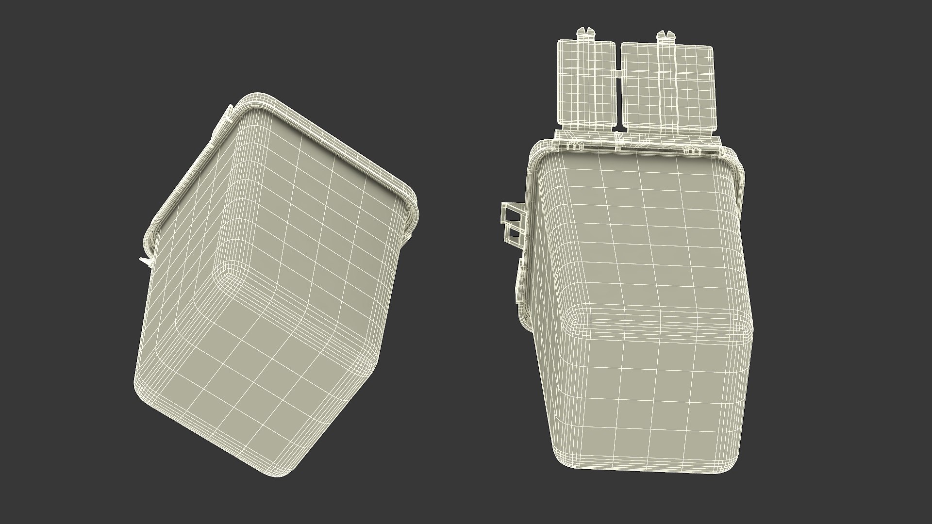 Laboratory Sharps Container Open 3D Model - TurboSquid 2322891