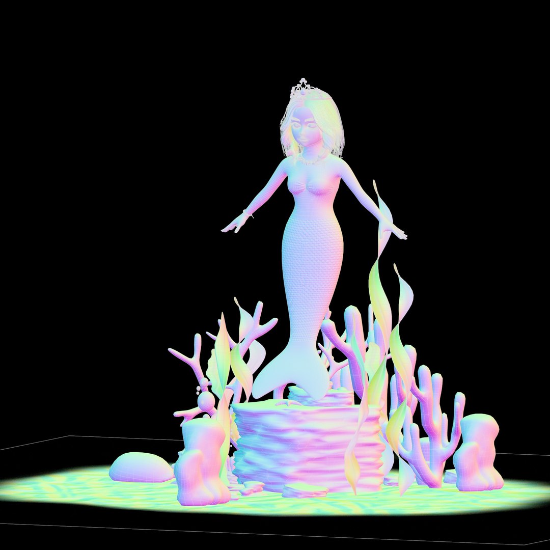 Sea-maid Mermaid 3D - TurboSquid 1922322